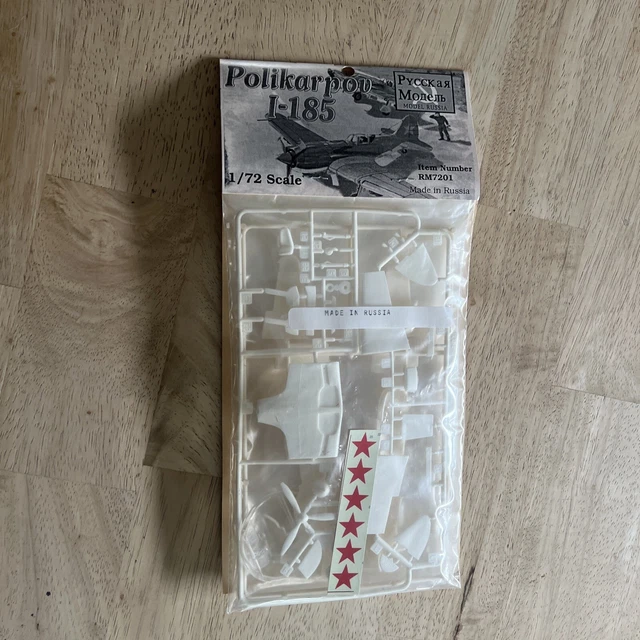 VINTAGE RUSSIAN POLIKARPOV I-185 Model Plane Kit #RM7201 Scale 1:72 $18 ...