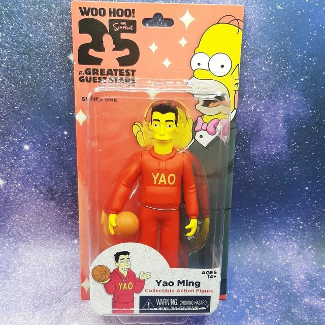 THE SIMPSONS 25TH Anniversary Yao Ming NECA 5" Action Figure 2013 BRAND ...