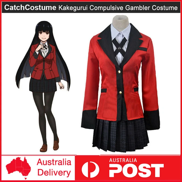 ANIME KAKEGURUI COMPULSIVE Gambler Yumeko Jabami Cosplay Costume ...