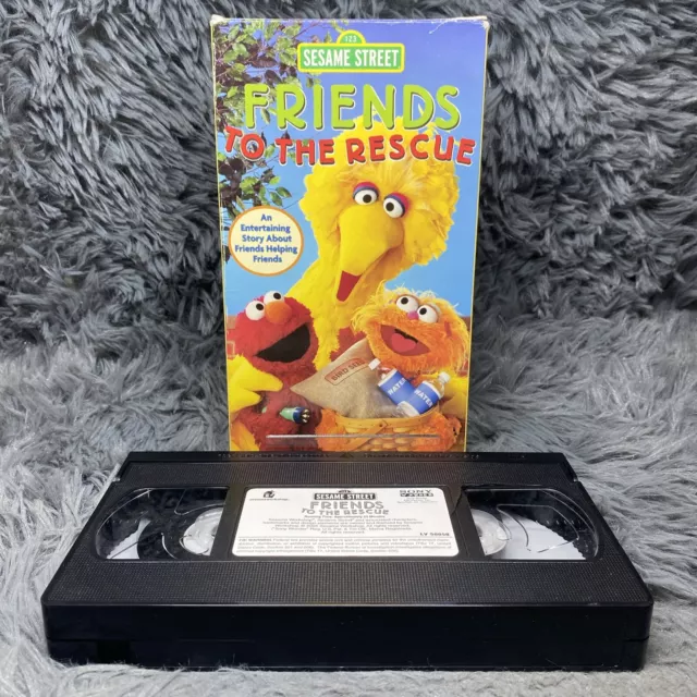 SESAME STREET FRIENDS To The Rescue VHS Tape 2005 Big Bird Elmo Cartoon ...