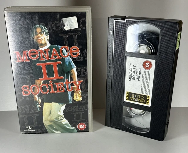 MENACE TO SOCIETY VHS Original Hip Hop Rap Movie Jada Pinkett Mc Eight ...