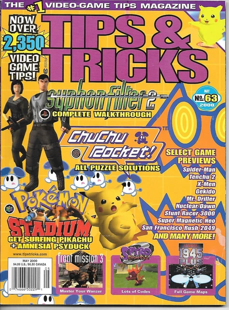 Tips And Tricks Magazine May 2000 Pokemon Stadium Syphon Filter 2 £8 00 Picclick Uk