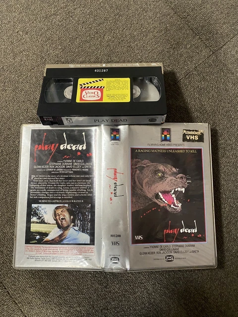 RARE/ PLAY DEAD Vhs Original ‘Killer dogs’ Video classics/Filmways ...