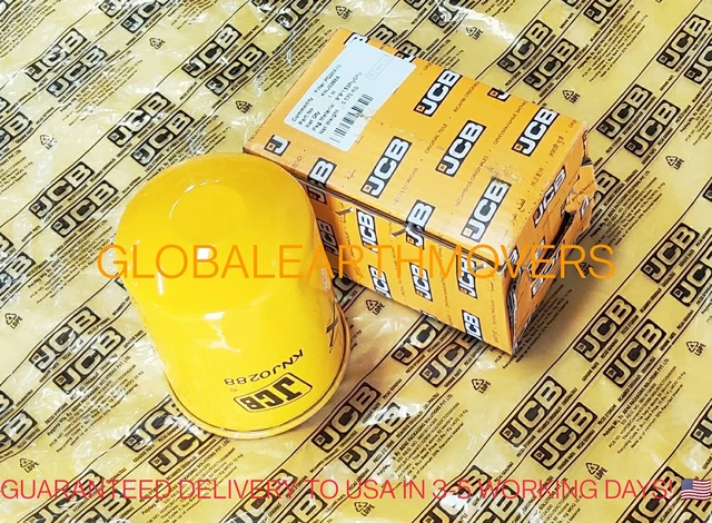 JCB TRACTOPELLE - Véritable Filtre Huile Moteur (Pièce Numéro: KNJ0288 KNJ0288A) EUR 80,82 ...