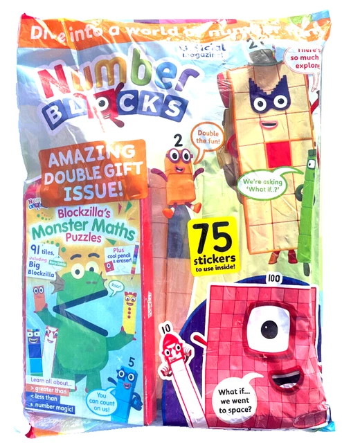 CBEEBIES NUMBER BLOCKS Magazine #33 ~ New Double Gift Pack! £10.95 ...