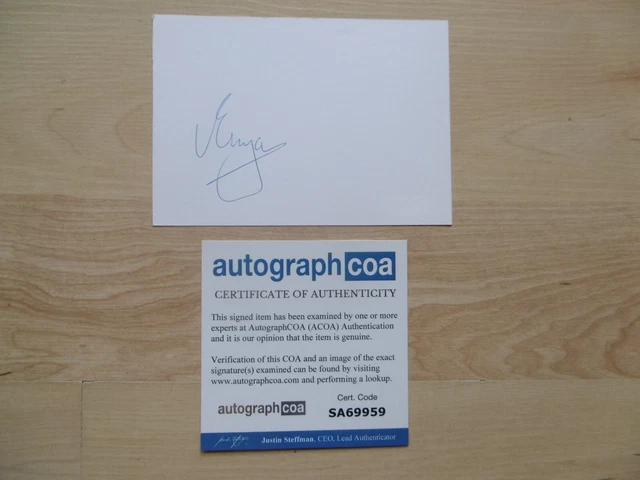 ENYA SINGER ORIGINAL Autograph Signed 10x15cm Index Card ACOA £180.64 ...