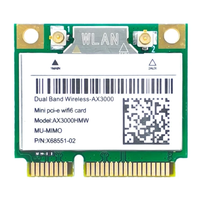 AX200 AX3000HMW Card PCI-E WiFi 6 Adapter 2.4G/5G Bluetooth 5.1 ...