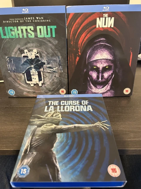 HORROR BLU RAY Bundle The Nun, Lights Out & La Llorona UK Release w ...