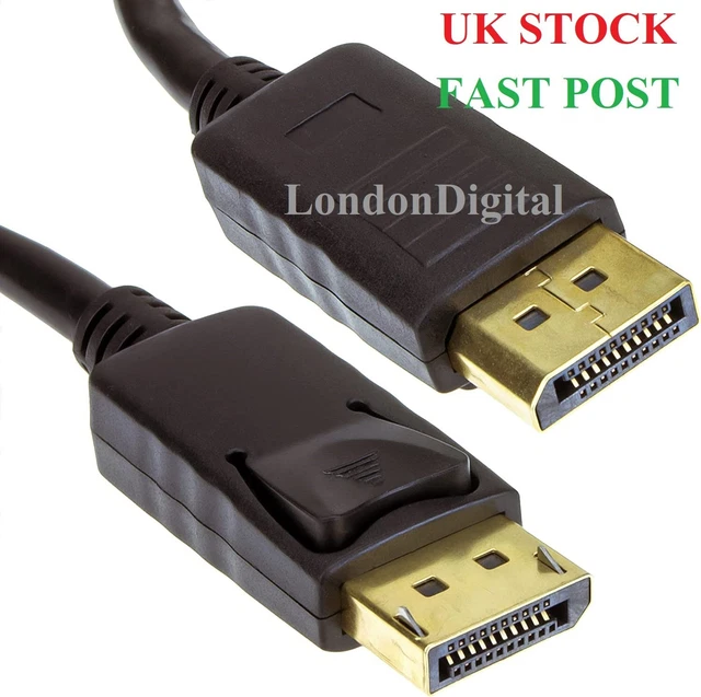 HIGH QUALITY DISPLAYPORT Monitor Cable Lead for Mac PC Laptop Display ...