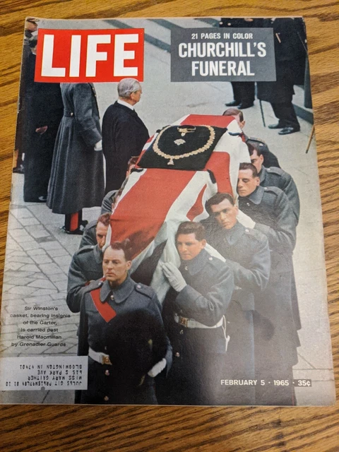 LIFE, CHURCHILL'S FUNERAL Pin-Up Art Model Rare Vtg Magazine £9.71 ...