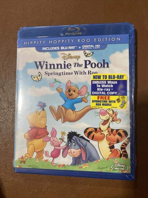 WINNIE THE POOH Springtime with Roo Blu-ray W/ Roo Mobile Hippity ...