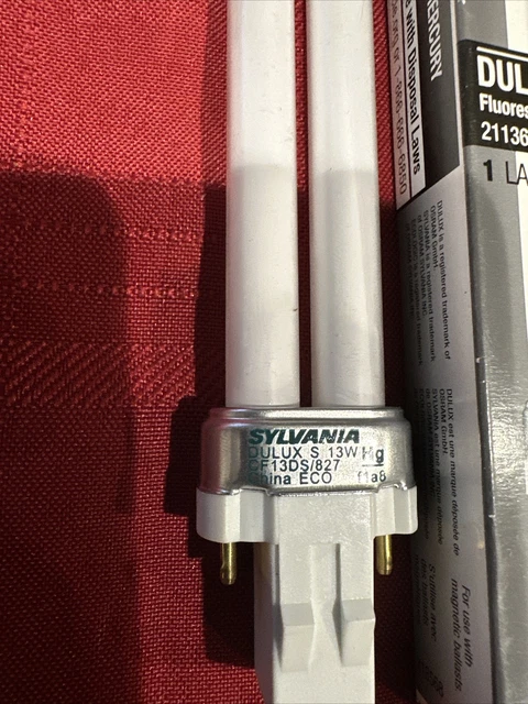 NEW SYLVANIA DULUX S 13W Compact Fluorescent Bulb 21136 - CF13DS/827/ECO $10.13 - PicClick CA
