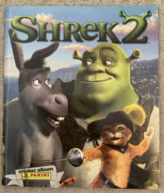 PANINI SHREK 2 Sticker Album 2004 100% Complete PLUS Poster Excellent ...