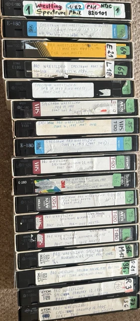 WWF SPECTRUM WRESTLING VHS Tape Lot 1980s NTSC £78.68 - PicClick UK