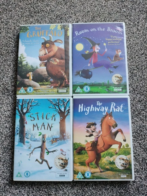 JULIA DONALDSON DVD Bundle Gruffalo Highway Rat Stick Man Room On The ...
