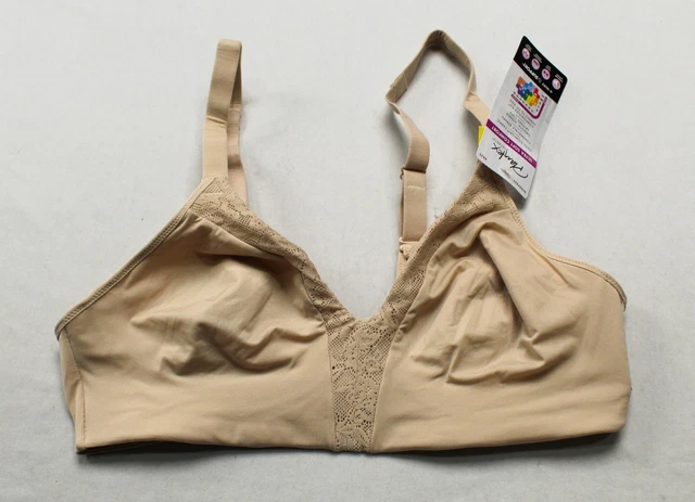 PLAYTEX SECRETS FLEX to Fit Ultra Soft Comfort Wirefree Bra AR8 Nude ...