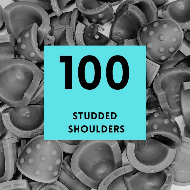 100X PACK STUDDED Shoulders 40k Space Marine Horus Heresy Primaris ...