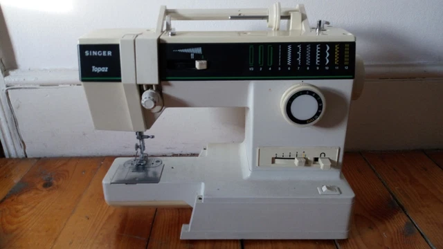 MACCHINA DA CUCIRE Singer Topazio Rara Vintage anni '70 Modello 7028 ...