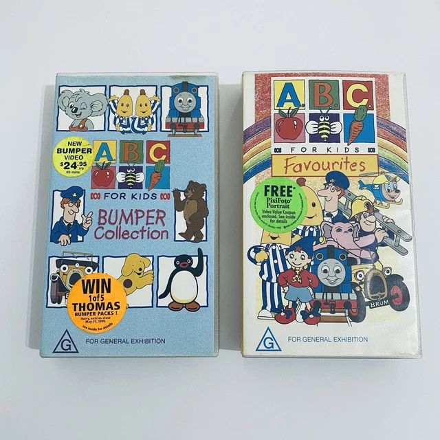 ABC FOR KIDS VHS Lot Children’s TV Shows ABC Bumper Collection ...