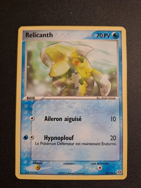 CARTE POKEMON RELICANTH 18/106 Rare Bloc EX EMERAUDE FR VF Très Bon ...