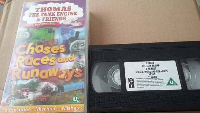 THOMAS THE TANK Engine & Friends 'Chases, Races and Runaways' RARE VHS ...