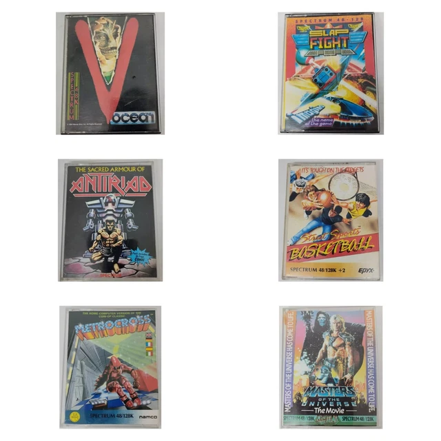 ZX SPECTRUM TAPE Games x 6 Pacchetto completo funzionante Inc Express ...