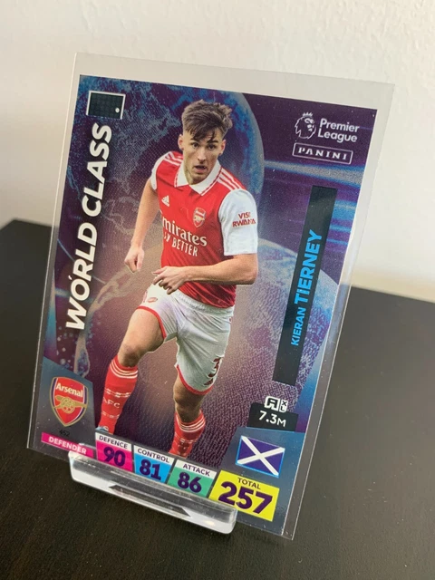 KIERAN TIERNEY WORLD Class Card Panini Premier League Adrenalyn XL 2022 ...