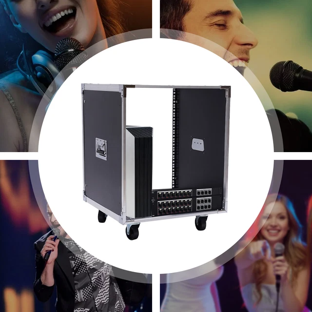 12U PORTABLE ROLLING Network Rack Data Cabinet Enclosure Rack Swivel ...