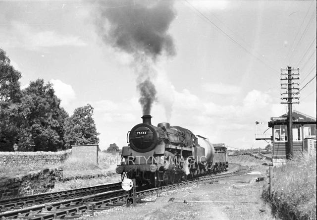 R-35MM RAILWAY NEGATIVE 75048 Silverdale Station Signal Box 2-8-1968 £7 ...