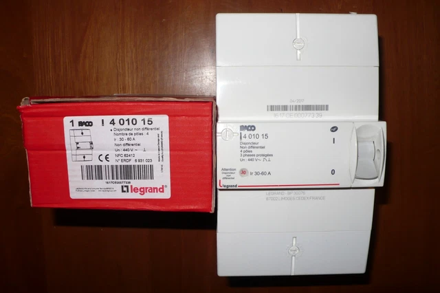 DISJONCTEUR BRANCHEMENT DIFFERENTIEL DPX 250ER - 4P - 250A, Legrand ...