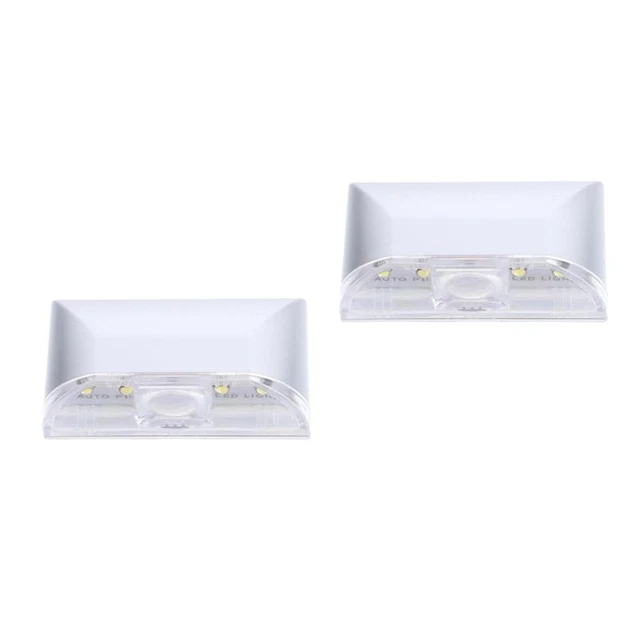 SET OF 2 Human Sensor Light Infrared PIR Night Lamp for Stairway £16.38 ...