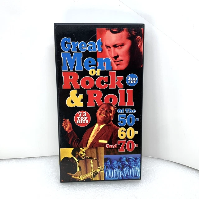 GREAT MEN OF Rock & Roll of The 50s 60s & 70s (3 CD Set Box) $34.47 ...