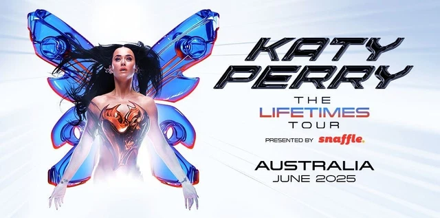 KATY PERRY ADELAIDE Lifetimes Tour Tickets 2025 $250.00 - PicClick AU