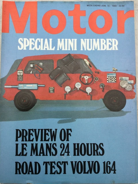 MOTOR MAGAZINE - 14 June 1969 - Volvo 164, Special Mini Features, Le ...