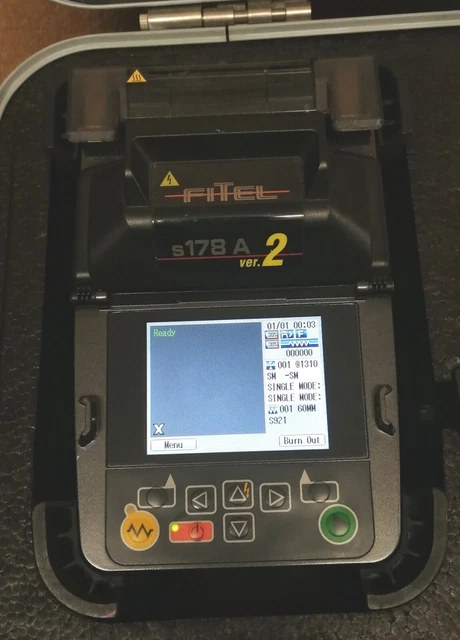 ALINEACIÓN DE NÚCLEO de fibra óptica Fitel S178A V2, empalme de fusión ...