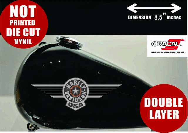 HARLEY DAVIDSON GAS tank STICKER TANK logo Decals motorcycle tank decal ...