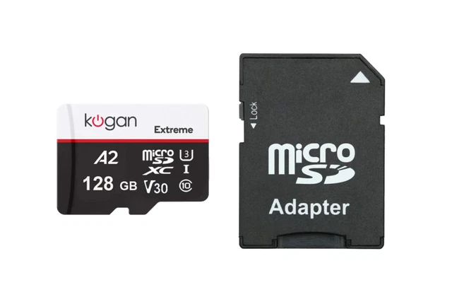 KOGAN EXTREME 128GB SDXC A2 V30 Micro SD Card, Memory Cards, Cameras ...