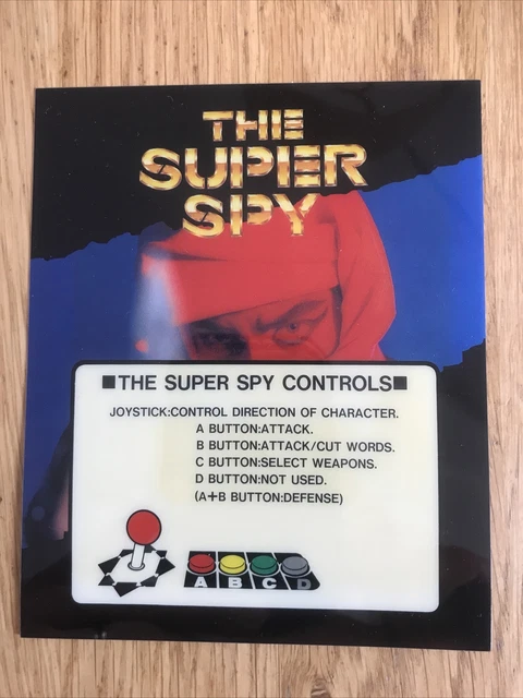 MINI MARQUEE THE Super Spy Us neo Geo Mvs Snk Arcade No Console Aes Cd ...