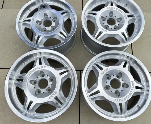 BMW E36 M3 Genuine Style 24 Motorsport Staggered Alloys Refurbed 17" 7 ...