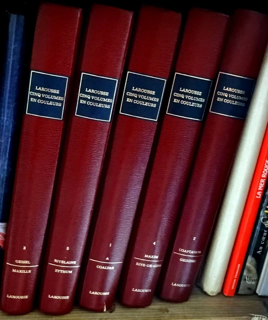 ENCYCLOPEDIE LAROUSSE COULEURS en 5 volumes EUR 30,00 - PicClick FR ENCYCLOPEDIE LAROUSSE COULEURS en 5 volumes EUR 30,00 - PicClick FR