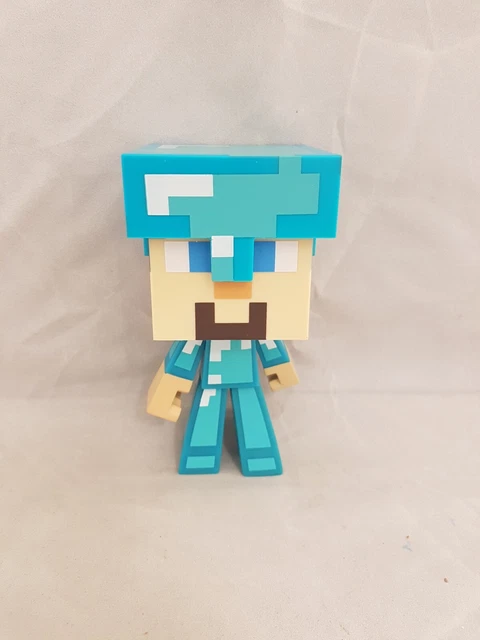 MOJANG MINECRAFT STEVE Diamond Edition Notch Block Figure 6" Tall Toy ...