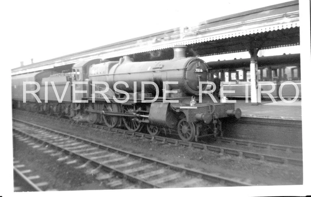 PHOTO RAILWAY/STEAM LOCO 7816 Failsham Manor At Reading Station 1962 ...