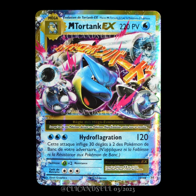 CARTE POKÉMON MÉGA Tortank EX 22/108 #1 XY12 - Évolutions NEUF FR EUR ...