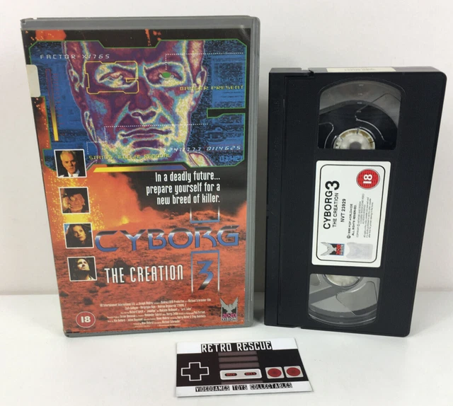 CYBORG 3 THE Creation Vintage Big Box Ex Rental VHS Video Tape 90s 1994 ...