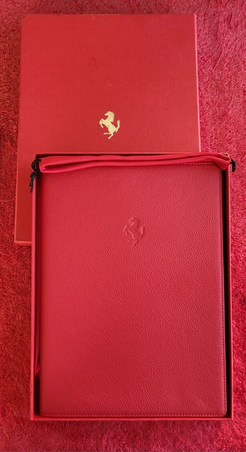 FERRARI WELCOME TO Ferrari A4 Leather Folder 80 page book bag Boxed ...