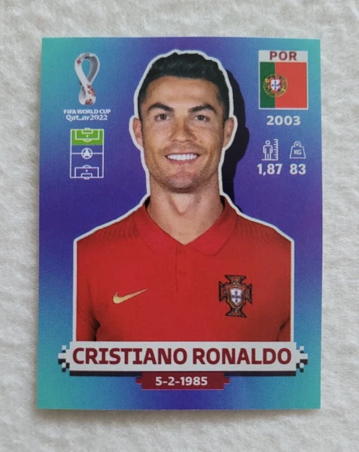 PANINI FIFA WORLD Cup Qatar 2022 Cristiano Ronaldo Sticker POR18 £5.00 - PicClick UK