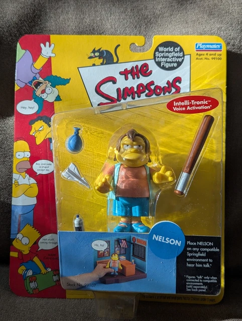 PLAYMATES TOYS SIMPSONS WOS : Nelson Action Figure Series 3 MOC EUR 8 ...