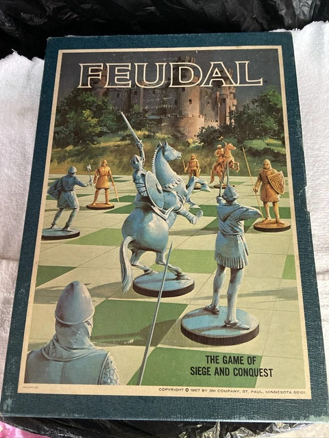 VTG 1967 FEUDAL Game Strategy War Military Game By 3M Siege & Conquest ...