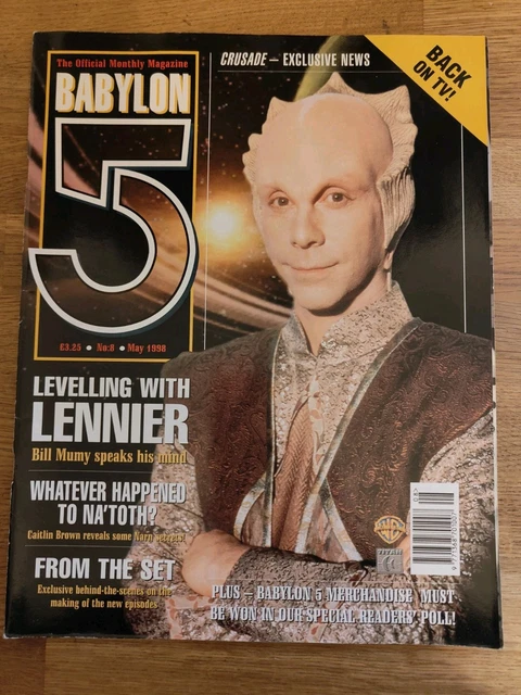 MAGAZINE - BABYLON 5 The Official Monthly Magazine No #8 May 1998 £3.00 ...