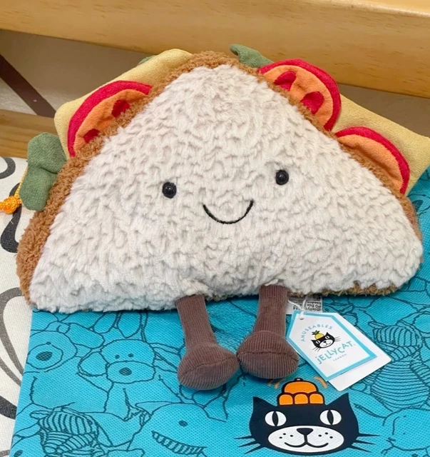 FUN JELLYCAT AMUSEABLES Sandwich - Playful Food Plush, Includes Dust ...